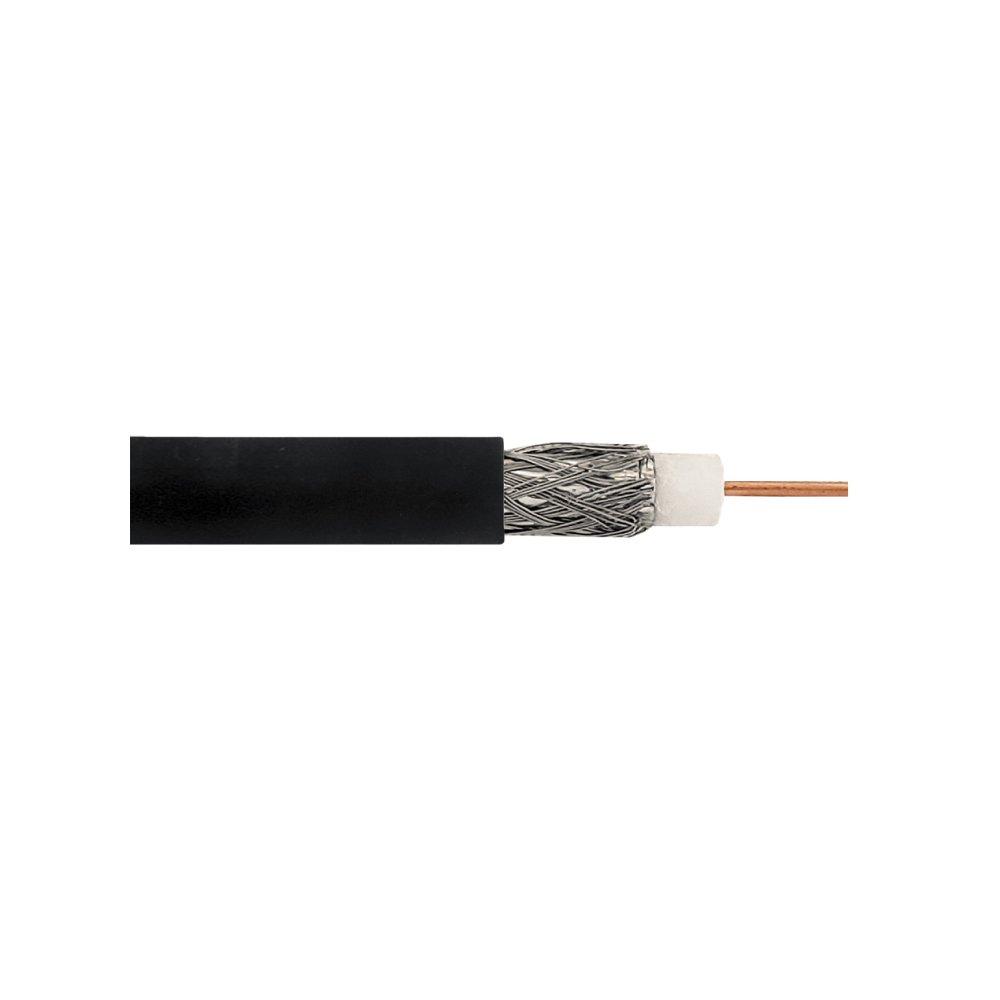 RG6 18AWG Solid Copper Covered Steel 60% AL Braid + 100% Foil 75 Ohm ...